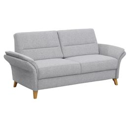 3-Sitzer Home Affaire "Westerland", silber, B:186cm H:90cm T:89cm, 100% Polyester, Sofas, 3-Sitzer, Federkern-Polsterung. wahlweise mit Armlehnfunktion