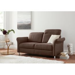 Sit & More 2,5-Sitzer SIT & MORE "Darwin", braun (cognac), B:179cm T:96cm, Sofas, 2 5-Sitzer, inklusive Federkern, wahlweise mit Kopfteilverstellung