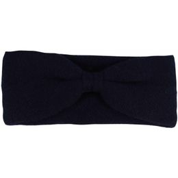 Stirnband Zwillingsherz "Knoten", Damen, blau (navy), Strick, Kaschmir, M&uuml;tzen Stirnband, Cashmere, Feinstrick