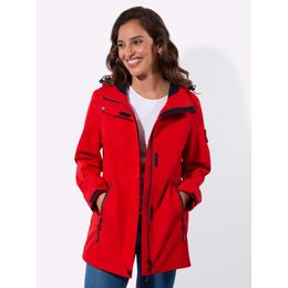 Funktionsjacke Casual Looks, Damen, Gr. 19, rot, 100% Polyester, Kapuzenfutter:100% Polyester, Kragen:100% Polyester, Netzware:100% Polyester, unifarben, Jacken Funktionsjacke