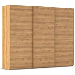 Schwebet&uuml;renschrank Rauch "Kleiderschrank Schrank Garderobe Schlafzimmerschrank SCALE-LINE", braun (asteiche), B:271cm H:223cm T:68cm, Holzwerkstoff, Schr&auml;nke, Schwebet&uuml;renschrank, edle Optik mit Bauchbinde in Korpusfarbe Dekorfront MADE IN GERMANY