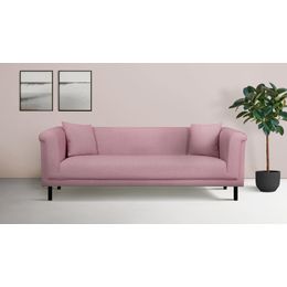 2-Sitzer Home Affaire "AGNIA B/T/H: 180/85/71 cm", rosa, B:180cm H:71,5cm T:85cm, 100% Polyester, Sofas, 2-Sitzer, incl. Zierkissen, auch in Cord und Boucl&eacute;