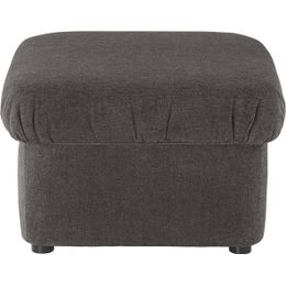 Hocker DOMO collection "Pegnitz", grau (stone), B:60cm H:40cm T:60cm, 95% Polyester, 5% Nylon, Hocker, Hocker