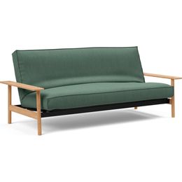Schlafsofa INNOVATION LIVING &trade; "Balder Sofa, Bettfunktion, Relaxsofa, Design mit hohem Komfort", gr&uuml;n, B:230cm H:92cm T:100cm, 100% Polyester, Sofas, Schlafsofa, R&uuml;ckenlehne 3-fach verstellbar, Dauerschl&auml;fer