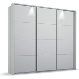 Schwebet&uuml;renschrank Rauch "Kleiderschrank Schrank Garderobe OTELI inkl. 3 Innenschubladen", grau (seidengrau), B:211cm H:233cm T:68cm, Holzwerkstoff, Schr&auml;nke, Schwebet&uuml;renschrank, inkl. Passepartout optional mit Beleuchtung MADE IN GERMANY
