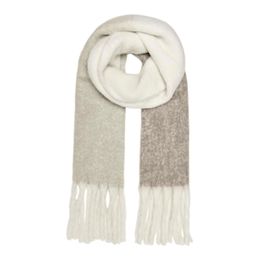 Strickschal Only "ONLBONNIE LIFE LONG FRINGED SCARF CC", Damen, beige (trench coat), Kunstfaser, Modet&uuml;cher Strickschal