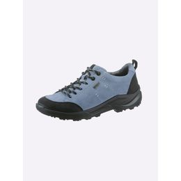 Schn&uuml;rschuh Jomos, Damen, Gr. 40, blau (hellblau), Veloursleder, Schuhe Schn&uuml;rschuh