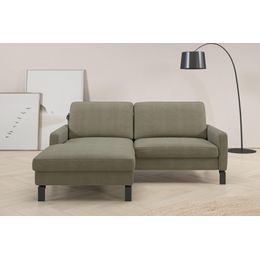 Ecksofa Home Affaire "Lecce, L-Form, Federkernpolsterung, Breite 194 cm", oliv, B:194cm H:86cm T:164cm, 100% Polyester, Sofas, Ecksofa, inkl. saugroboterfreundliche H&ouml;he & schmale Armlehnen