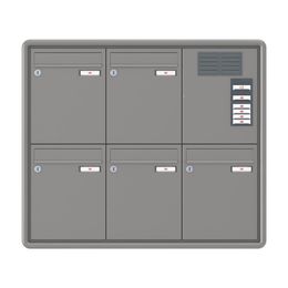 Renz RS3000 Unterputz Briefkastenanlage 5-fach mit Sprechsieb DB703