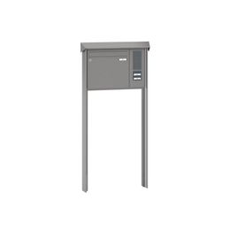 Renz Prisma freistehende Briefkastenanlage mit Sprechanlage RAL9007