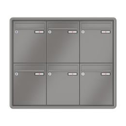Renz RS3000 Unterputz Briefkastenanlage 6-fach 8 L RAL9007