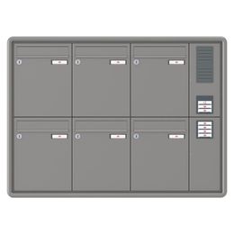 Renz RS3000 Unterputz Briefkastenanlage 6-fach mit Sprechsieb DB703