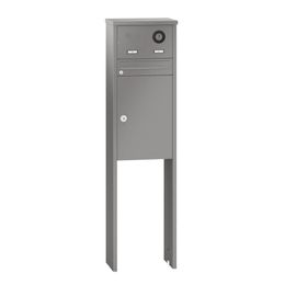 Renz Tetro freistehender Brief- & Paketkasten mit Sprech- & Kameravorbereitung zum Einbetonieren TCS FVK2200 und Jung TK EBM V67 H (Montagerahmen und Stanzung)