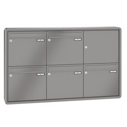 Renz RS2000 Aufputzbriefkastenanlage 5-fach RAL9007