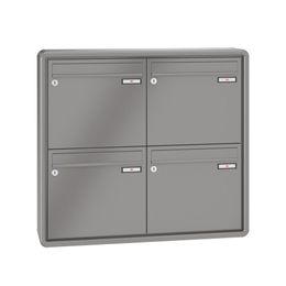 Renz RS2000 Aufputzbriefkastenanlage 4-fach RAL9016