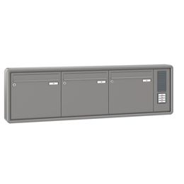 Renz RS2000 Aufputzbriefkastenanlage mit Sprechsieb 3-fach RAL7016