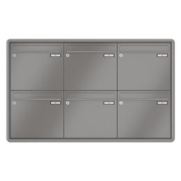 Renz RS3000 Unterputz Briefkastenanlage 6-fach 12 L RAL9007