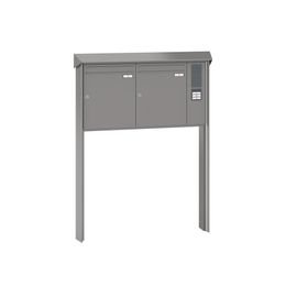 Renz Prisma freistehende Briefkastenanlage mit Sprechanlage 2-fach RAL7016