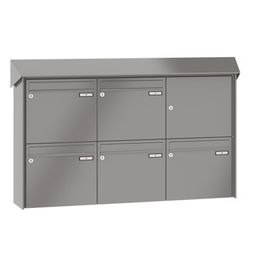 Renz Prisma Aufputzbriefkastenanlage 5-fach RAL7016