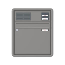 Renz RS3000 Unterputz Briefkastenanlage mit Sprechsieb oben RAL9016