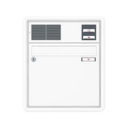 Renz RS3000 Unterputz Briefkastenanlage mit Sprechsieb oben RAL9016