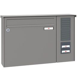 Renz Basic B Briefkastenanlage Aufputz mit Sprechsieb DB703