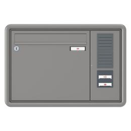 Renz RS3000 Unterputz Briefkastenanlage mit Sprechsieb rechts RAL9007