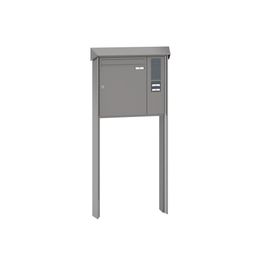 Renz Prisma freistehende Briefkastenanlage mit Sprechanlage RAL9007