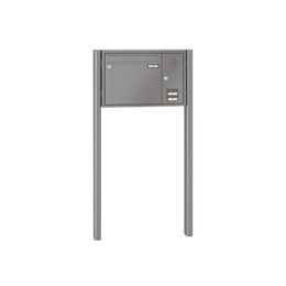 Renz Quadra freistehende Briefkastenanlage mit Sprechanlage RAL9007