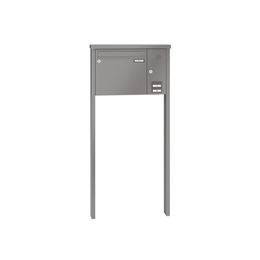 Renz Tetro freistehende Briefkastenanlage mit Sprechanlage RAL9007