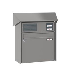Renz Prisma Aufputzbriefkastenanlage mit Sprechsieb RAL9016