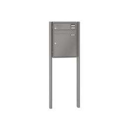 Renz Quadra freistehende Briefkastenanlage mit Sprechanlage RAL9016