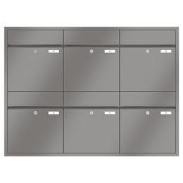 Renz Plan Unterputz Briefkastenanlage 6-fach RAL7016