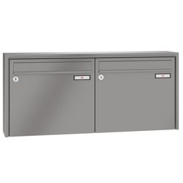 Renz Quadra Aufputzbriefkastenanlage 2-fach RAL7016