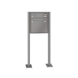 Renz Quadra freistehende Briefkastenanlage mit Sprechanlage RAL9016