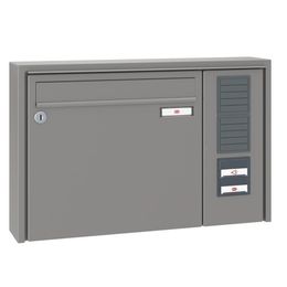Renz Quadra Aufputzbriefkastenanlage mit Sprechsieb RAL7016