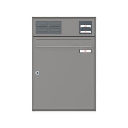 Renz Schattenfuge Unterputz Briefkastenanlage mit Sprechsieb oben RAL9007