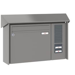 Renz Prisma Aufputzbriefkastenanlage mit Sprechsieb RAL9007
