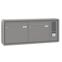 Renz RS2000 Aufputzbriefkastenanlage mit Sprechsieb 2-fach RAL7016