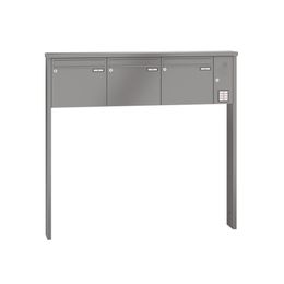Renz Tetro freistehende Briefkastenanlage mit Sprechanlage 3-fach RAL7016