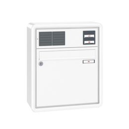 Renz RS2000 Aufputzbriefkastenanlage mit Sprechsieb RAL9016