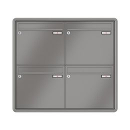 Renz RS3000 Unterputz Briefkastenanlage 4-fach 12 L RAL9016