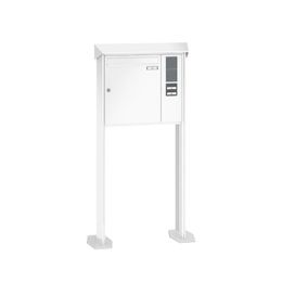Renz Prisma freistehende Briefkastenanlage mit Sprechanlage RAL9016