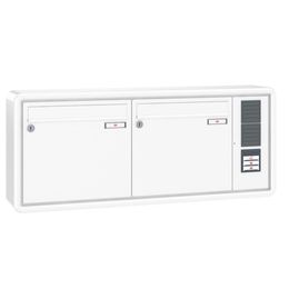 Renz RS2000 Aufputzbriefkastenanlage mit Sprechsieb 2-fach RAL9016