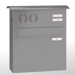 Renz Convex Zaunbriefkasten mit Sprechsieb RAL7016