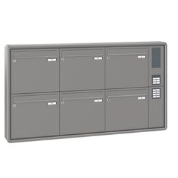 Renz RS2000 Aufputzbriefkastenanlage mit Sprechsieb 6-fach