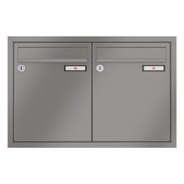 Renz Eckrahmen Unterputz Briefkastenanlage 2-fach RAL9007