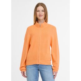 Strickjacke Ragwear "SESSIL", Damen, Gr. M (38), orange, Strick, Obermaterial: 72% Viskose, 28% Nylon, unifarben, regular fit, Strickjacken Strickjacke