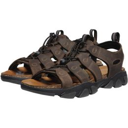 Sandale Keen "DAYTONA II SANDAL", Herren, Gr. 46, braun (bison, schwarz), Leder, Schuhe Sandale