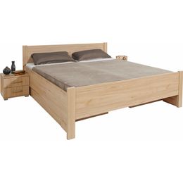 Bett Priess "Husum Schlafzimmer Jugendzimmer Rahmenbett", braun (livornobuchefarben), B:190cm H:85cm L:208cm, Betten, Bett, mit Komforth&ouml;he verschiedene Ausf&uuml;hrungen hochwertige Premium Qualit&auml;t